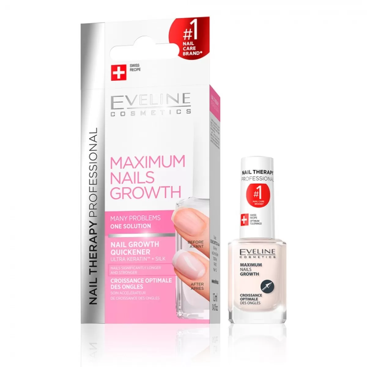Tratament unghii Eveline de intarire, 12 ml, Maximum Nails Growth ...
